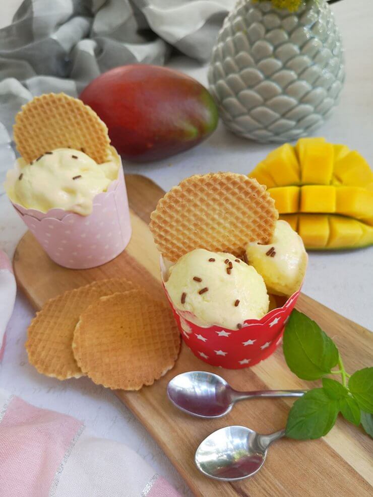 Inghetata de mango cu iaurt - Bucataresele Vesele