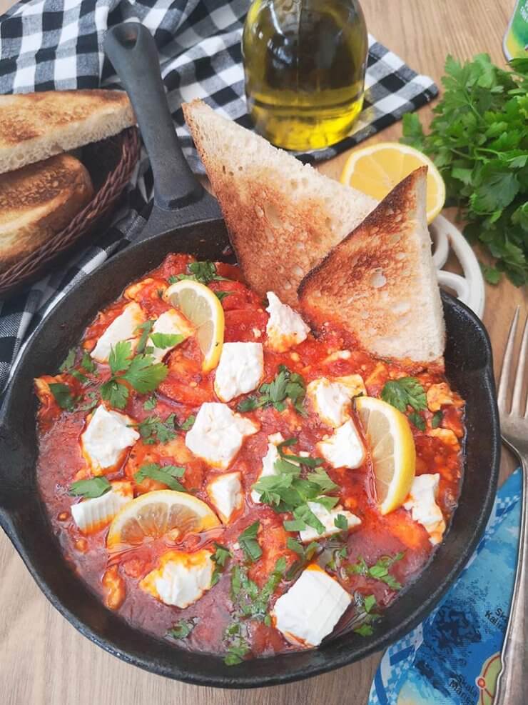 Creveti Saganaki in stil grecesc - Bucataresele Vesele